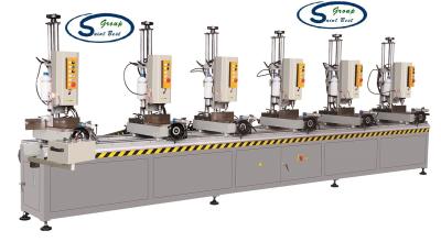 China Aluminum Window Profile Six Head Drilling Machine / Aluminum Window Fabrication Equipment for sale