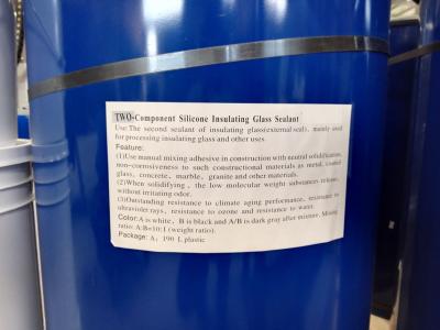 China Two Parts Components Silicon Sealant for Insulating Glass Black & White for sale