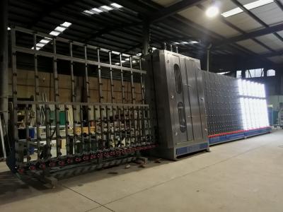 China 2800MM Low E Vertical Glass Washing Machine With Tilting , Flat Glass Washer for sale