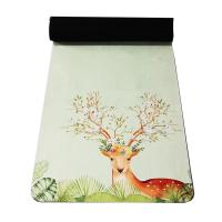 China Rubber Yoga Mat 200cm Length Non Slip Fitness Exercise Mat For Hot Yoga Pilates for sale