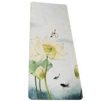 China Rubber Yoga Mat 200cm Length Non Slip Fitness Exercise Mat For Hot Yoga Pilates for sale