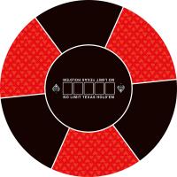 China CPM-005 Eco-Friendly /Durable /Non-Toxic Poker Mat Round Rubber Game Table Mat for sale