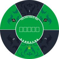 China CPM-006 Minglu Eco-Friendly Non Toxic Rubber Round Casino Table Mat for sale
