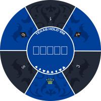 China CPM-006 Minglu Eco-Friendly Non Toxic Rubber Round Casino Table Mat for sale