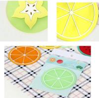 China CM-009 Fruit Slice Silicone HEATER Coaster,Colorful Non-Slip Table Cover Pad Cup for sale