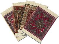China CM-007 Rubber Back Coasters Table Cover Oriental Fabric Mat Drink Mats Coaster for sale