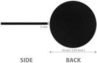 China CM-008 Natural Rubber Round Coasters Cloth Mat Drink Mats Coasterrug for sale