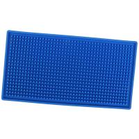 China BM-006 Disposable Bar Mats Blue Rubber Counter Top Serving Mat for sale
