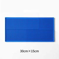 China BM-006 Disposable Bar Mats Blue Rubber Counter Top Serving Mat for sale