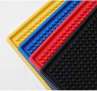 China BM-006 Disposable Bar Mats Blue Rubber Counter Top Serving Mat for sale