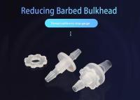 China Equal Plastic Panel Mount Fittings Straight Reducing Barbed Union Bulkhead for sale