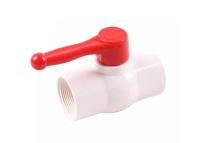 China 2 Way Straight Through Type Manual PVC Ball Valve UPVC Fixed Control Flow Water for sale