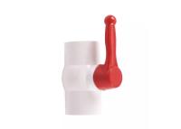 China 2 Way Straight Through Type Manual PVC Ball Valve UPVC Fixed Control Flow Water for sale
