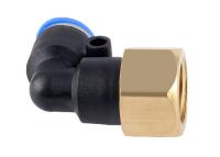 China PLF Series Push Connect Air Fittings 90 Degree Pneumatic Tube Male Elbow 1/4