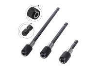 China 1/4 Inch Head Extension Rod Batch Magnetic Screwdriver Quick Transfer Lever Self-locking Extension Rod 150mm Hand Tools for sale