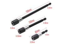 China 1/4 Inch Head Extension Rod Batch Magnetic Screwdriver Quick Transfer Lever Self-locking Extension Rod 150mm Hand Tools for sale