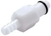 China Acetal Fluid Coupling Quick Connector PLC In Line Hose Barb for sale