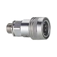 China Sp-10m-7-iso-7241-a Hydraulic Quick Coupling With Temperature Range -20°C To 80°C for sale
