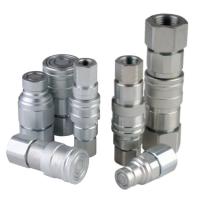 China Flat Face Hydraulic High Pressure Quick Coupler With Locking Sleeve 1/4