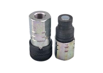 China Carbon Steel 0.25'' Flat Face Coupler , ISO 16028 Flat Face Couplings for sale