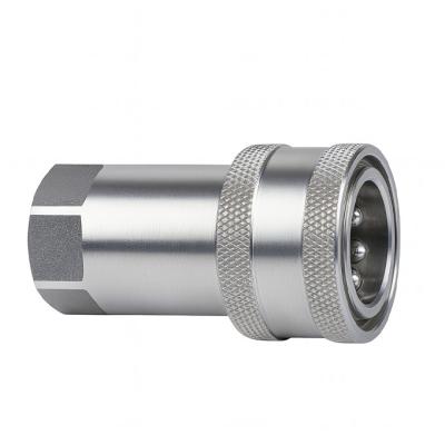 China Cb-spm-10f-a-iso-7241-a Stainless Steel Quick Coupling With Parker 6600 Plug And Socket Connection for sale