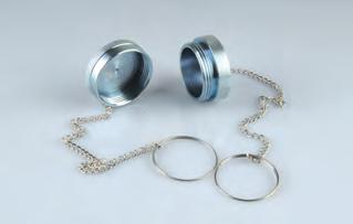 China Metal Dust Caps and Plugs for CB-KZE-BC Hydraulic Quick Couplings for sale