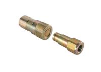 China IATF16949 Steel Flat Face Coupler , 0.25'' Flat Face Quick Disconnect for sale