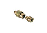 China Hydraulic Jacks Zinc Plated Steel Threaded Quick Connect for sale