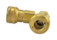 China 1/4'' Nominal Male End Connections Industrial Interchange Pin Lock Couplings Brass Pneumatic Quick Coupling for sale