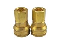 China 1/4'' Nominal Male End Connections Industrial Interchange Pin Lock Couplings Brass Pneumatic Quick Coupling for sale