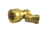 China 0.5'' Medium Pressure Pneumatic Brass Quick Coupler for sale