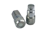 China Carbon Steel 0.25'' Flat Face Coupler , ISO 16028 Flat Face Couplings for sale