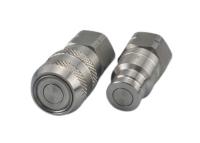 China Stainless Steel ISO 16028 3/8'' Flat Face Coupler for sale