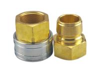 China 1-1/4'' Brass Non Valved Series Straight Through Coupler for sale