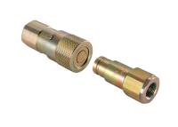 China IATF16949 Steel Flat Face Coupler , 0.25'' Flat Face Quick Disconnect for sale