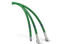 China Oil Refining 110Mpa Ultra High Pressure Hose Green Color ID 6.4MM for sale