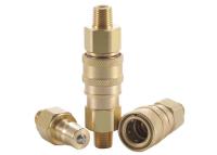 China 50GPM Pneumatic Hydraulic Quick Coupler 1000PSI NBR Seal for sale