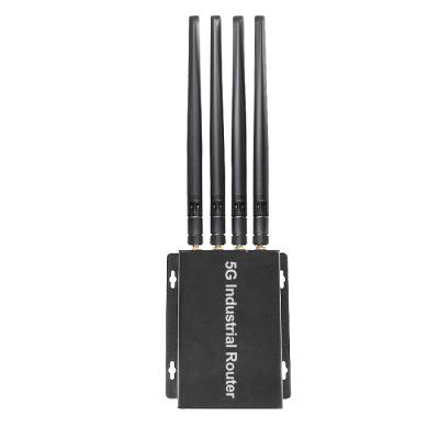 China Practical Black Industrial Modem Router 1000Mbps 2 Gigabit Ports for sale