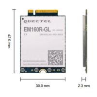 China 42Mbps CAT 16 IoT Wireless Modules LTE-A EM160R-GL M.2 Durable for sale