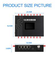 China 8.4V 4G 5G WiFi 6 Bandwidth Bonding Router Link Aggregation Multi SIM Card for sale