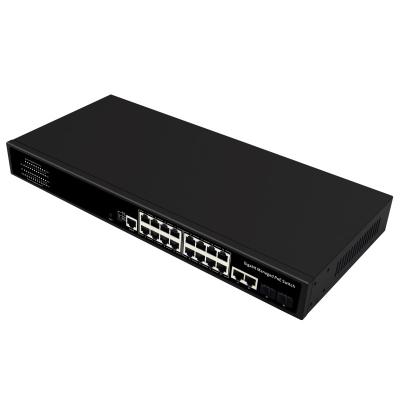 China 200W 20 Port Industrial Switch Ethernet Anti Interference Durable for sale