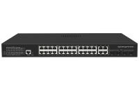 China 32 Ports Gigabit Industrial Ethernet Switch 300W Stable Black Color for sale