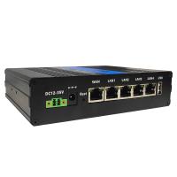 China Black Stable 4G Din Rail WiFi Router RS232 RS485 With USB Ports for sale