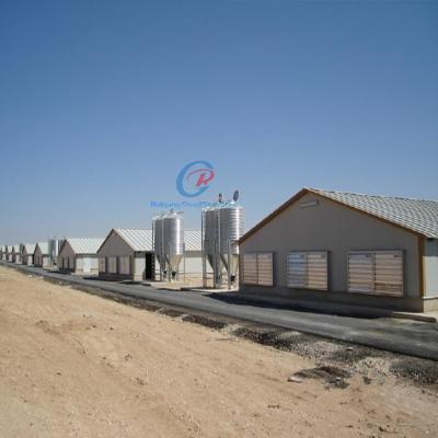 China Galvanised Steel Structure Poultry House Customized With Insulated Panels for sale