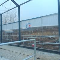China Steel Metal Shed Construction , Prefab Steel Shed For Dairy Farm for sale