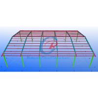 China Standard Steel Basketball Court High Durability Steel Warehouse Shed for sale