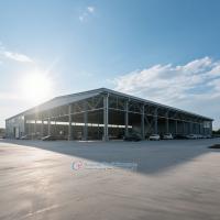 China Prefab Light Steel Frame Storage Sheds Design Steel Structure Warehouse Building for sale