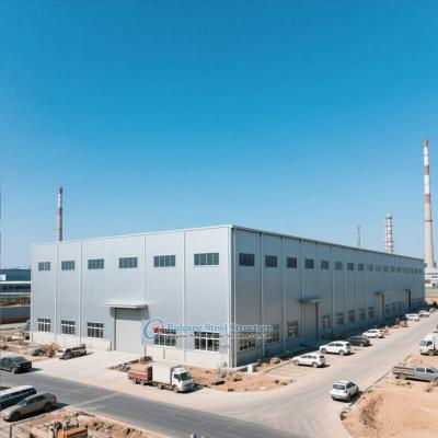 China Customized Prefabricated Steel Structure Warehouse Building With Insulated Panels And Light Steel for sale