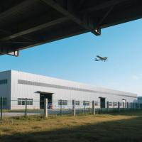 China Customized Prefabricated Steel Structure Industrial Warehouse Building With Light Steel Frame for sale