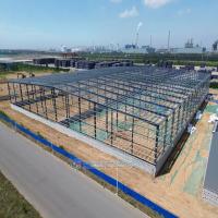 China Custom Steel Structure Warehouse - Galvanized or Painted, 50+ Year Lifespan for sale